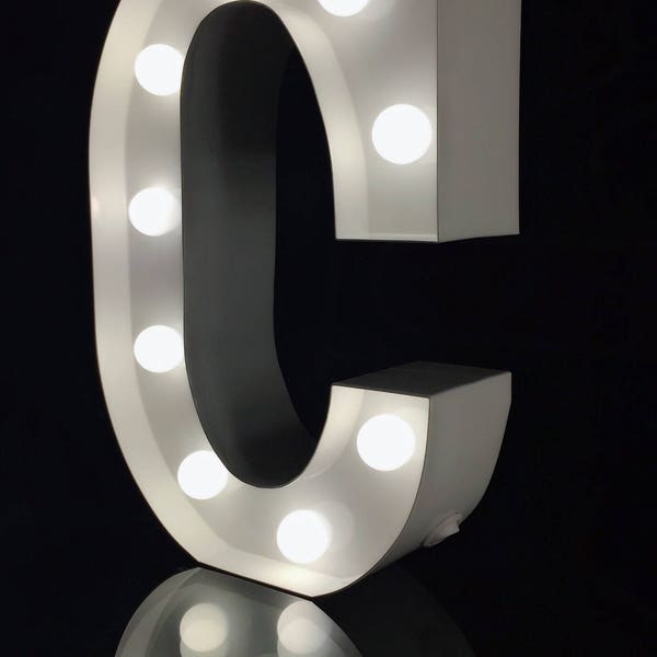 Marquee Letter C - Etsy
