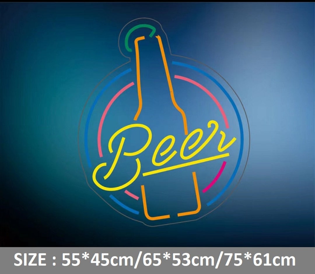 Beer Neon Sign Beer Neon Letters Bar Neon Decor Bar Pub Club Shop Store ...