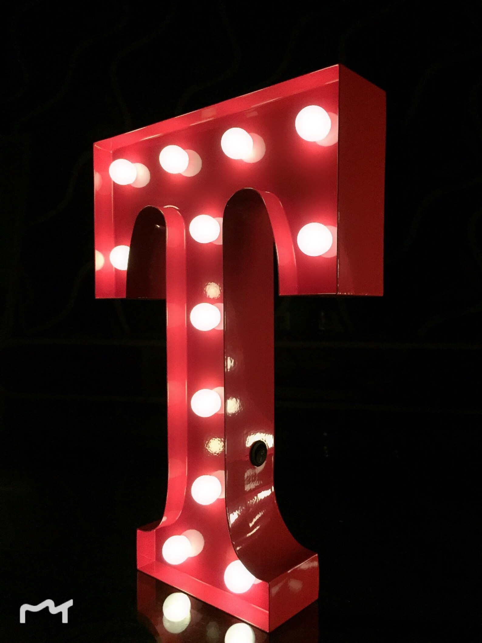 12 Metal Light up Letters Red A-Z Marquee Letters - Etsy