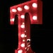 12 Metal Light up Letters Red A-Z Marquee Letters Marquee Light Home ...