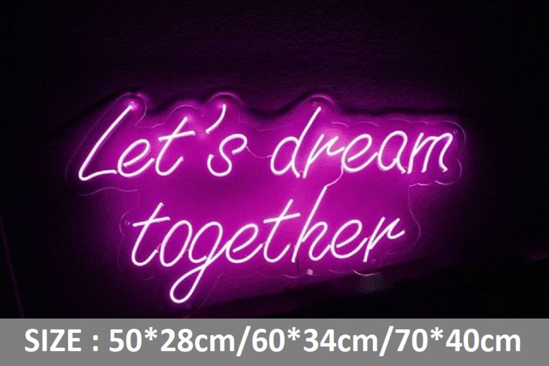 Neon Letters Neon Sign With Acrylic Board Neon Decor Neon Art Home Shop ...