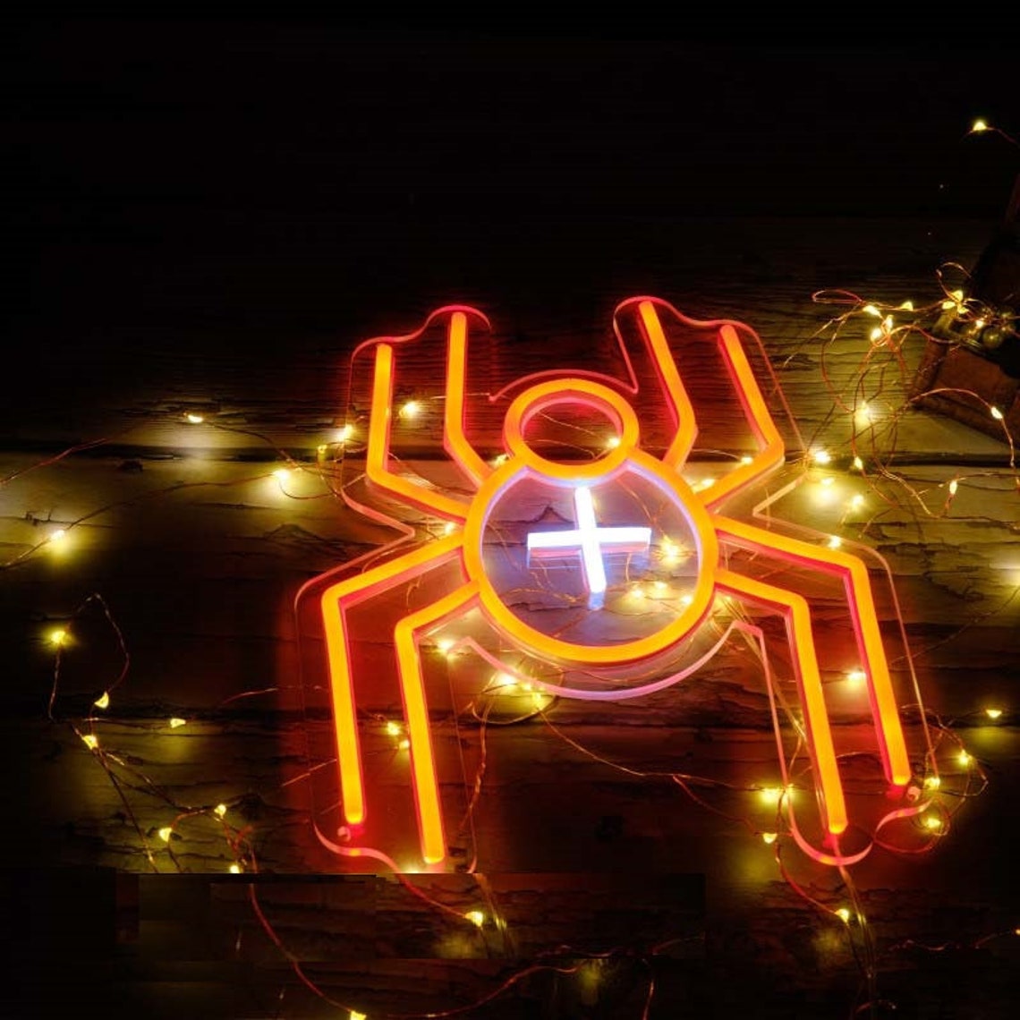 Halloween Neon Sign Spider Neon Sign Halloween Decor Halloween - Etsy