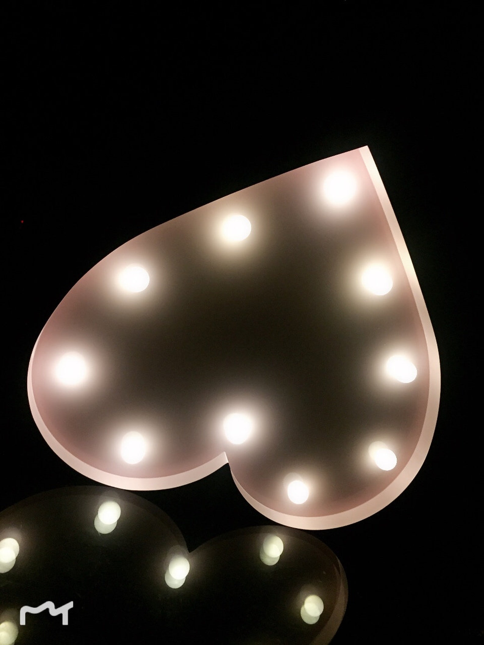 12 Metal Heart Sign Pink Heart Sign Love Sign Love Heart - Etsy