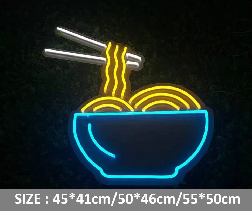 Acrylic Ramen Noodles Neon Sign Neon Light Ramen Noodles Sign LED ...