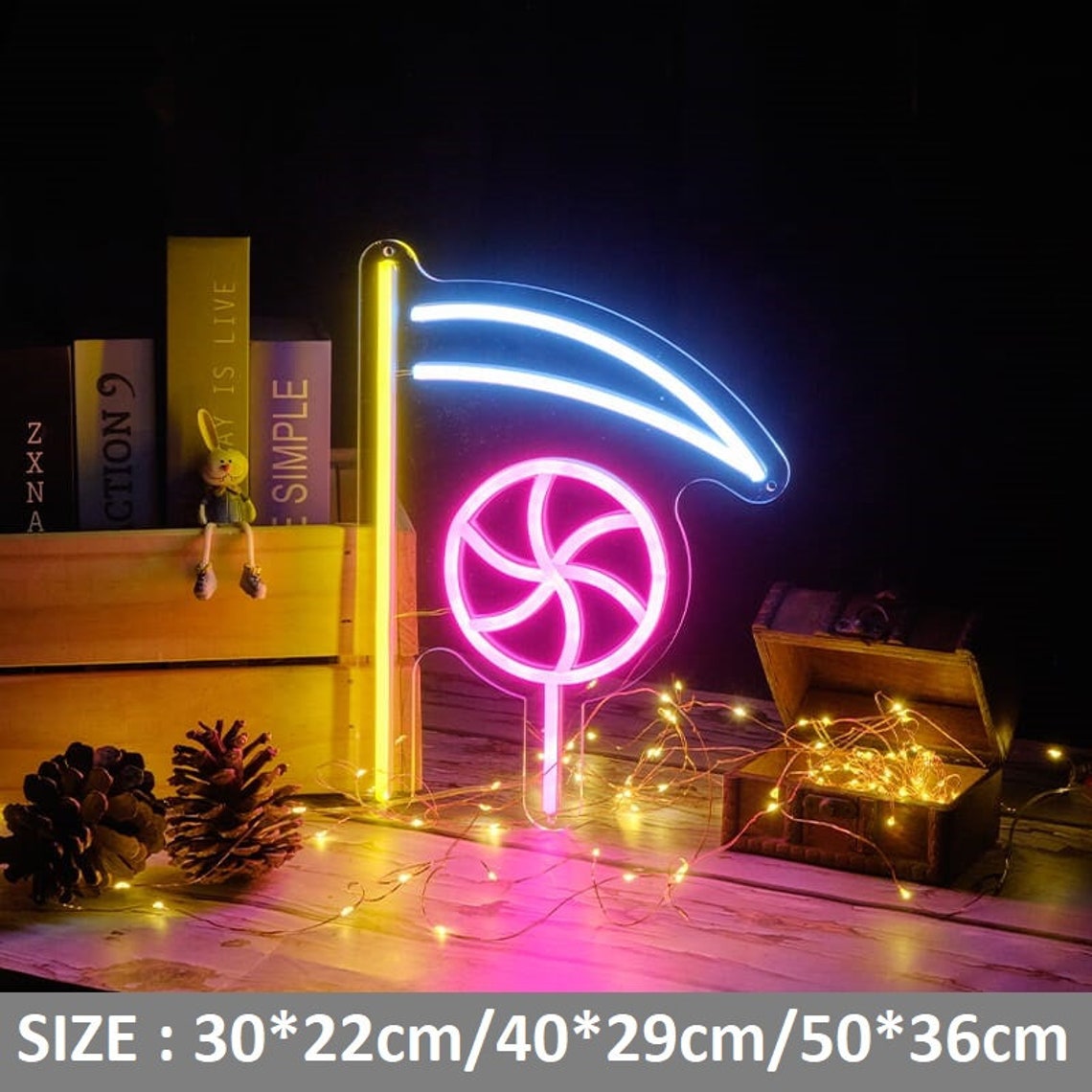 Grim Reaper Halloween Neon Sign Acrylic Neon Sign Halloween Party Home ...