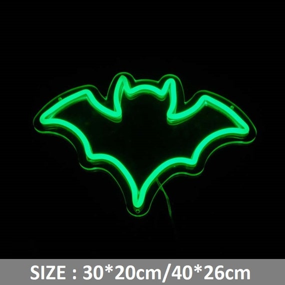 Halloween Bat Neon Sign Halloween Neon Decor Holiday Neon - Etsy
