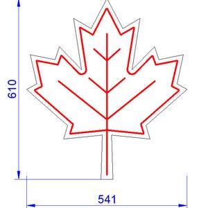 24" Metal Marquee Sign Maple Leaf Sign Neon Sign Maple Neon Light Home ...