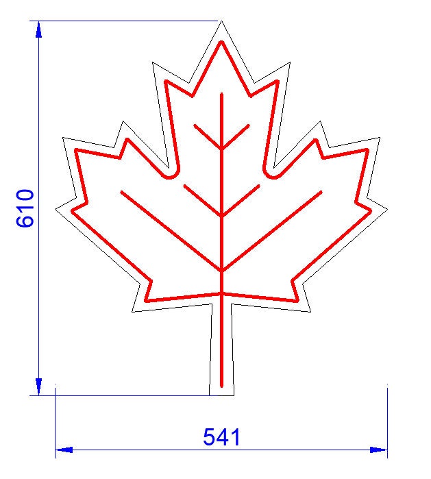 24 Metal Marquee Sign Maple Leaf Sign Neon Sign Maple - Etsy