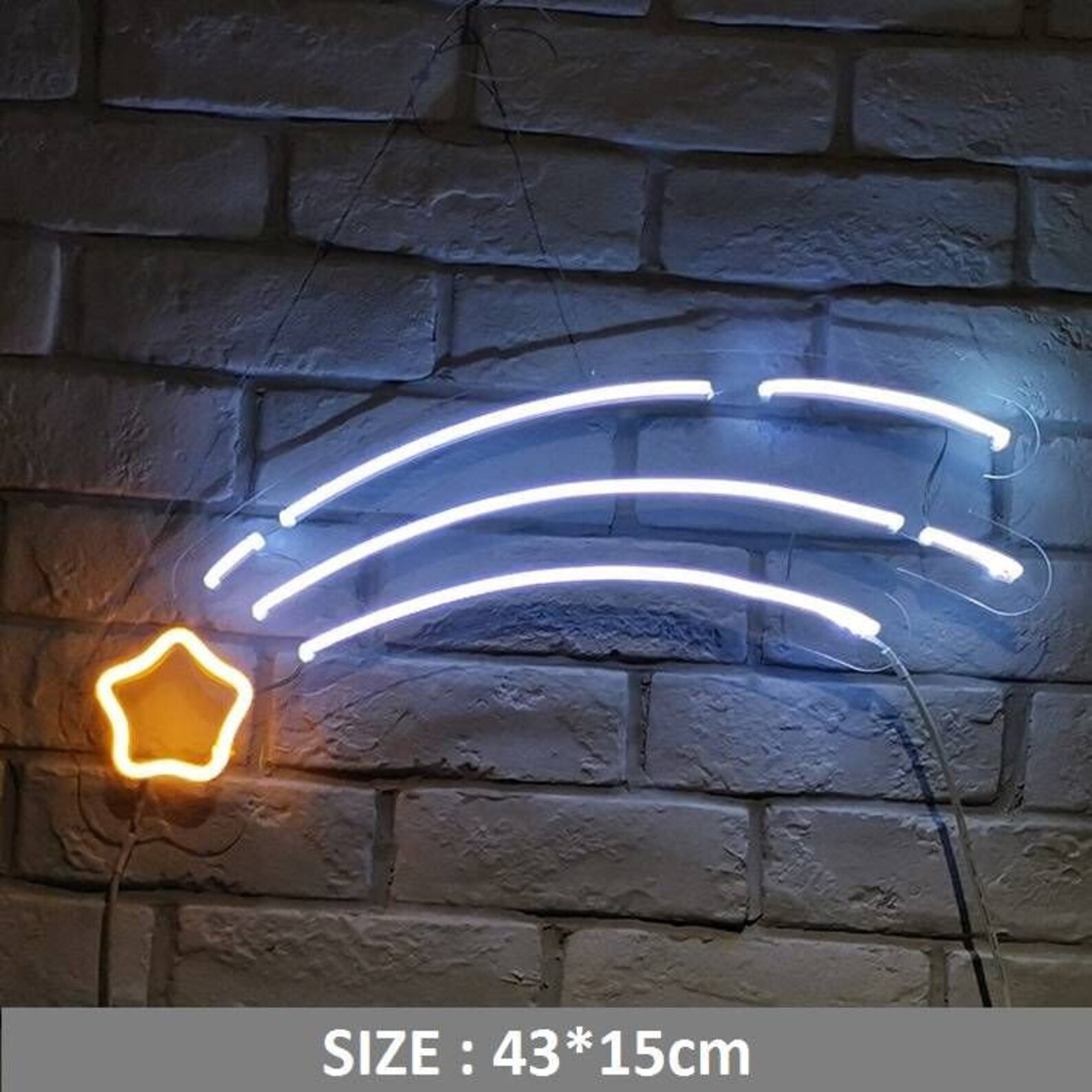 Shooting Star LED Neon Sign Meteor Neon Sign Neon Light Home Bedroom ...
