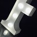 Metal White Initial Letter F Marquee Letter Light 9"height Light up ...
