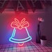 Christmas Bell Neon Sign With Acrylic Plate Christmas Jingle - Etsy UK