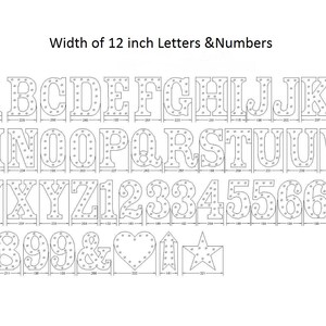 12”metal White No.1-12 Marquee Letter Marquee Number Light up Numbers ...