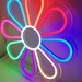 Flower LED Neon Sign With Acrylic Board Flower Neon Decor Neon - Etsy