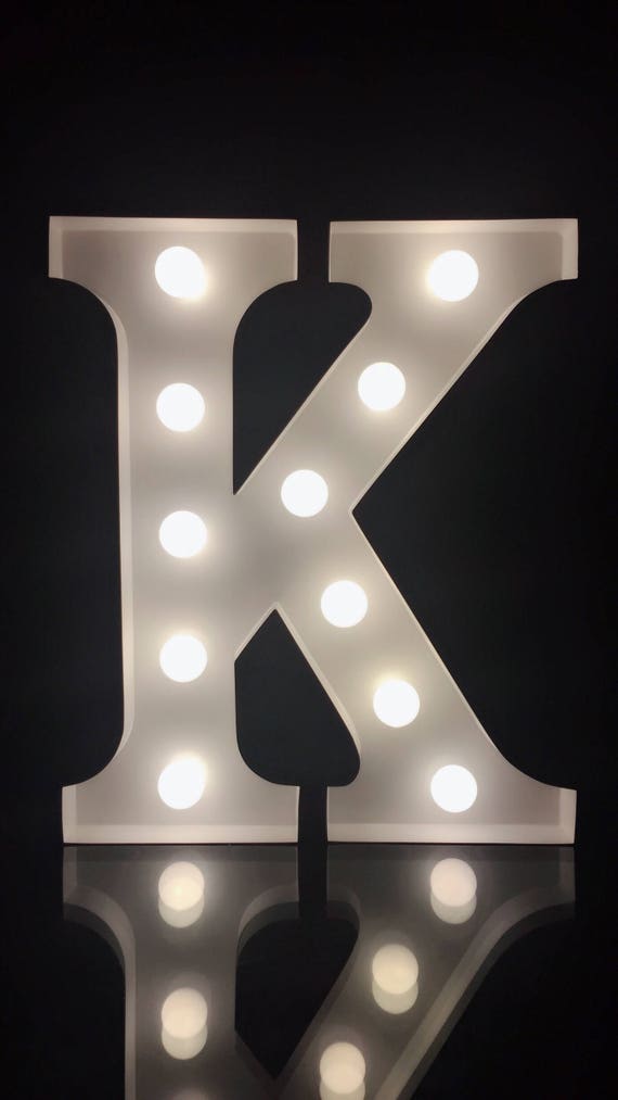 White Letter K