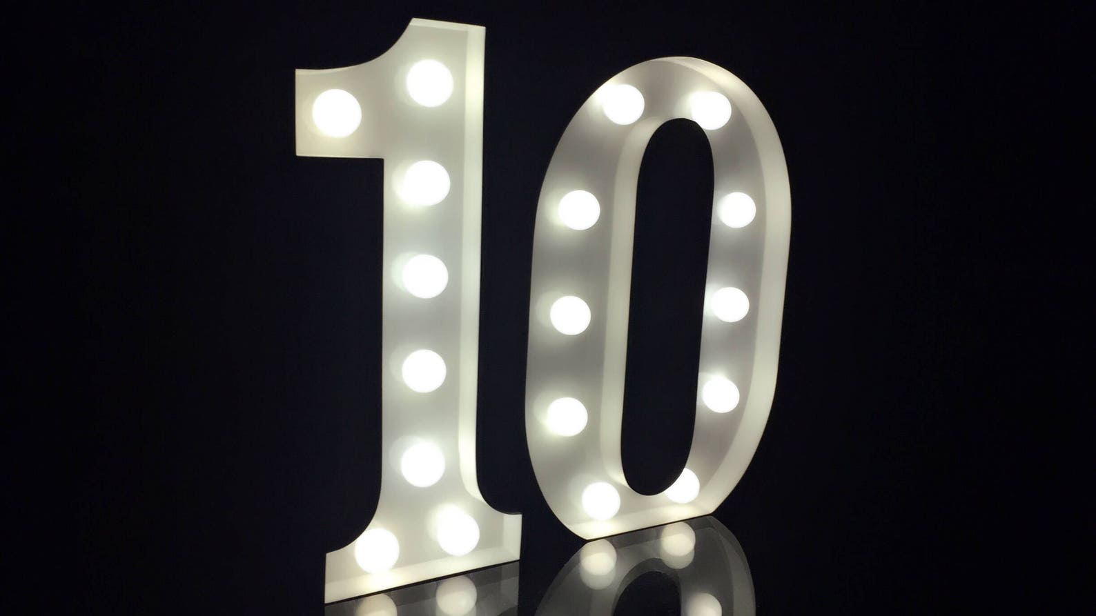 12metal Marquee Number 10-19 Light up Number Marquee - Etsy