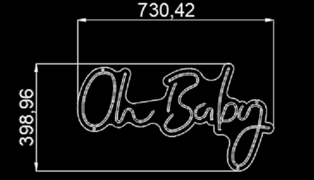 Oh Baby Light up Neon Letters Neon Sign Party Neon Decor - Etsy
