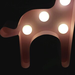 Pink Light up Giraffe Marquee Light Sign Night Light Kids Room Baby ...