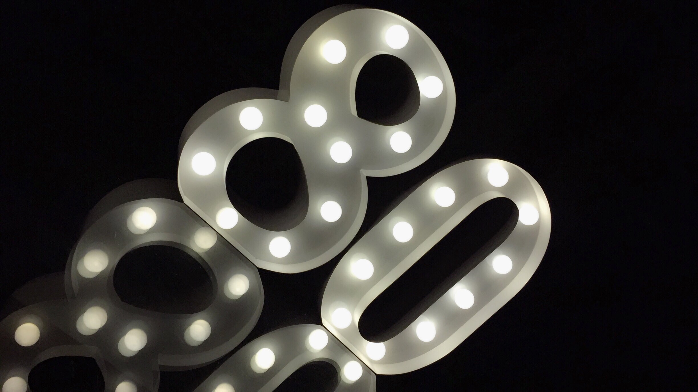 12metal Light up Numbers Party Marquee Number 80-89 Home - Etsy