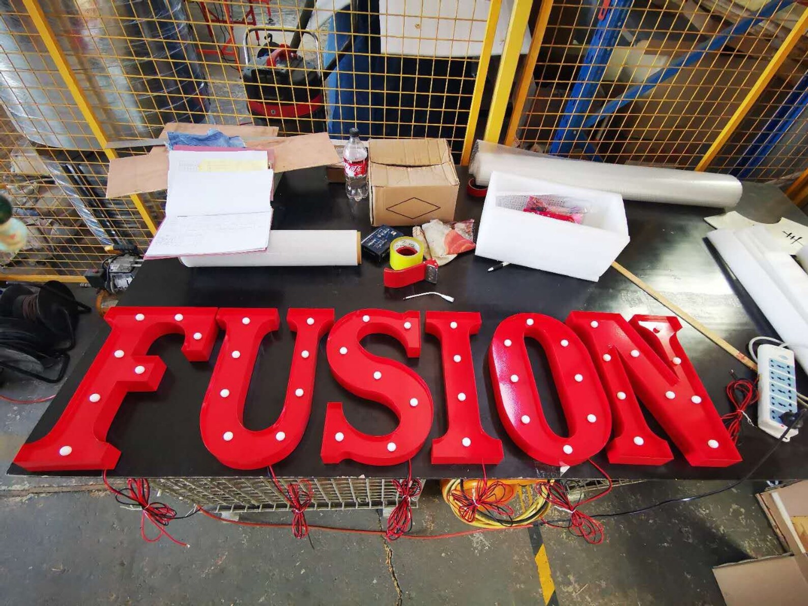 9metal Handmade A-Z Red Letters Light up Alphabet - Etsy