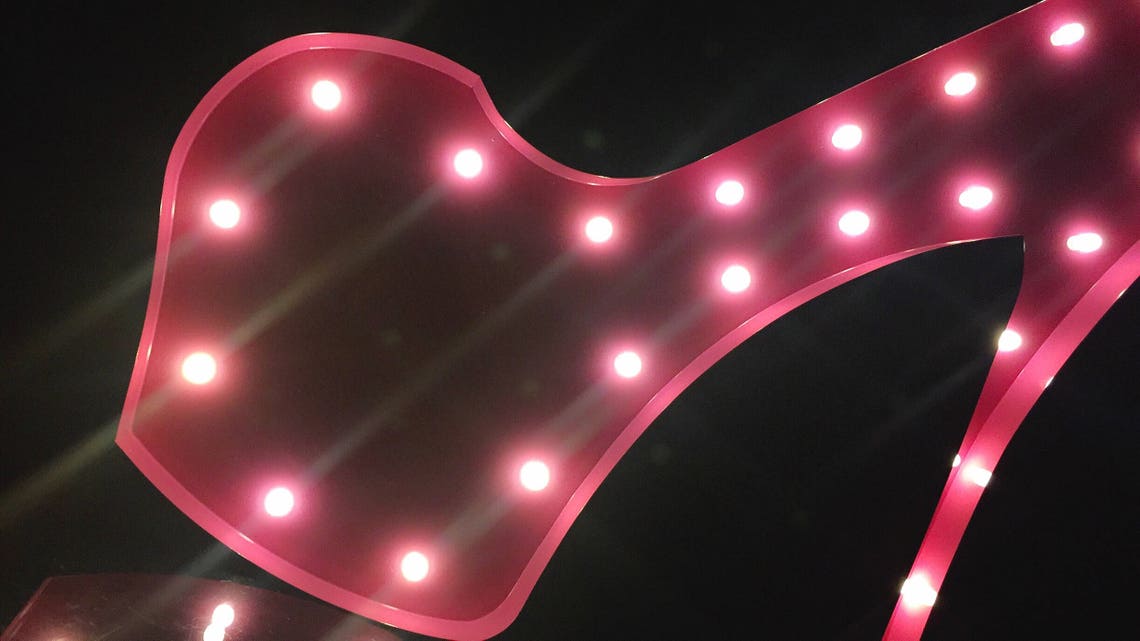 12 Metal Pink Woman High Heel Shoes Light Marquee Signs - Etsy