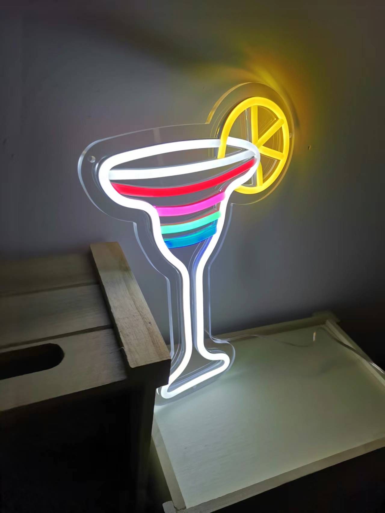 Cocktail Neon Sign, LED Party Bar Decor - Etsy