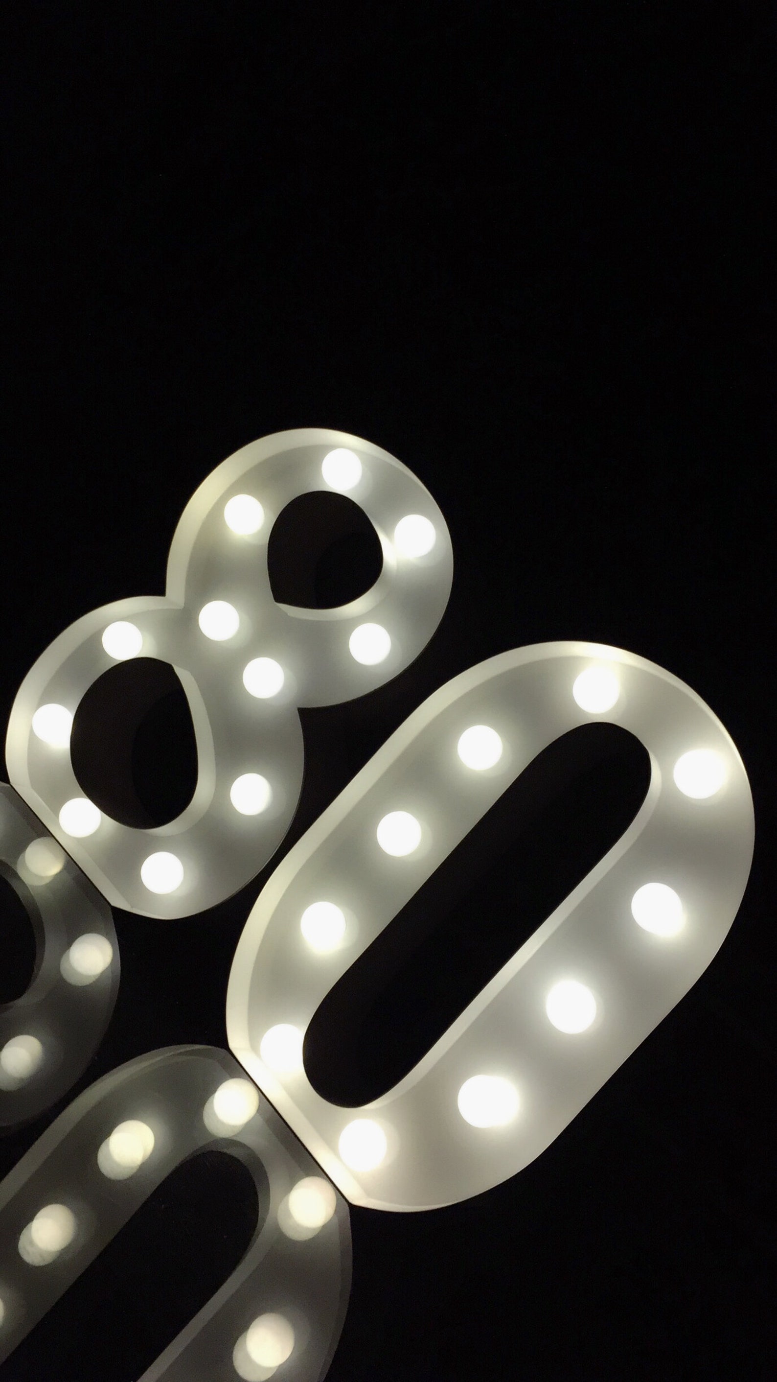 12"metal Light up Numbers Party Marquee Number 80-89 Home Party Bedroom ...
