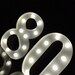 12"metal Light up Numbers Party Marquee Number 80-89 Home Party Bedroom ...