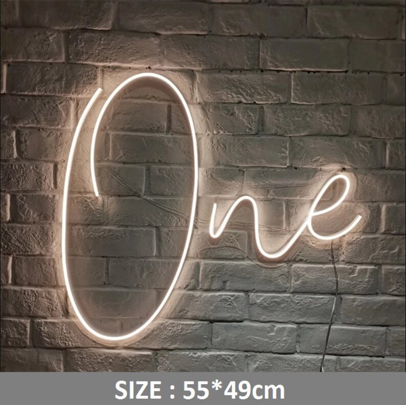 Light up Numbers Neon Sign Custom Neon Numbers Birthday Party - Etsy