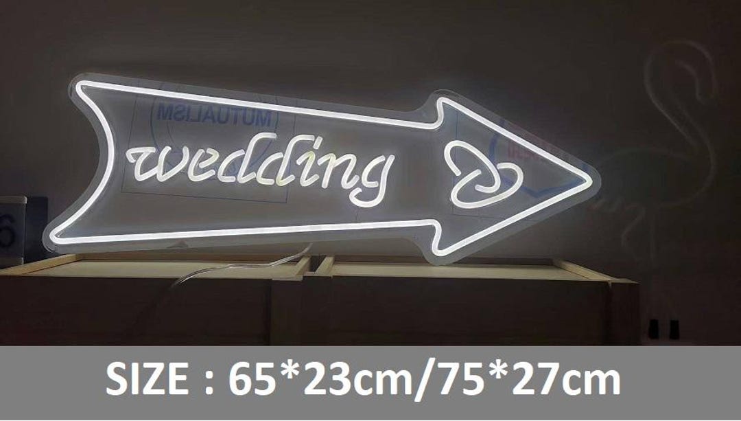 Wedding Neon Sign, Wedding Ring Neon Sign, Wedding Party Decor ...