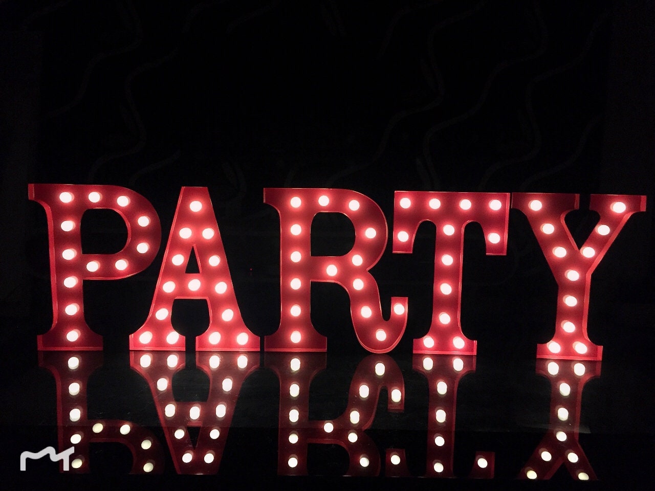 12 Metal Light up Letters Red PARTY Marquee Letters - Etsy