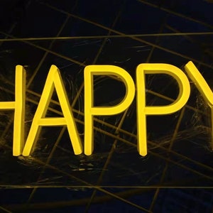 Acrylic Neon Box Led Neon Letters Neon Sign Neon Box Neon Birthday Gift ...