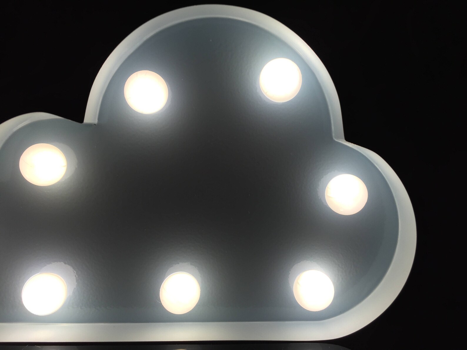 Mini Blue Metal Cloud Marquee Light Kids Light Kids Bed Room Night ...