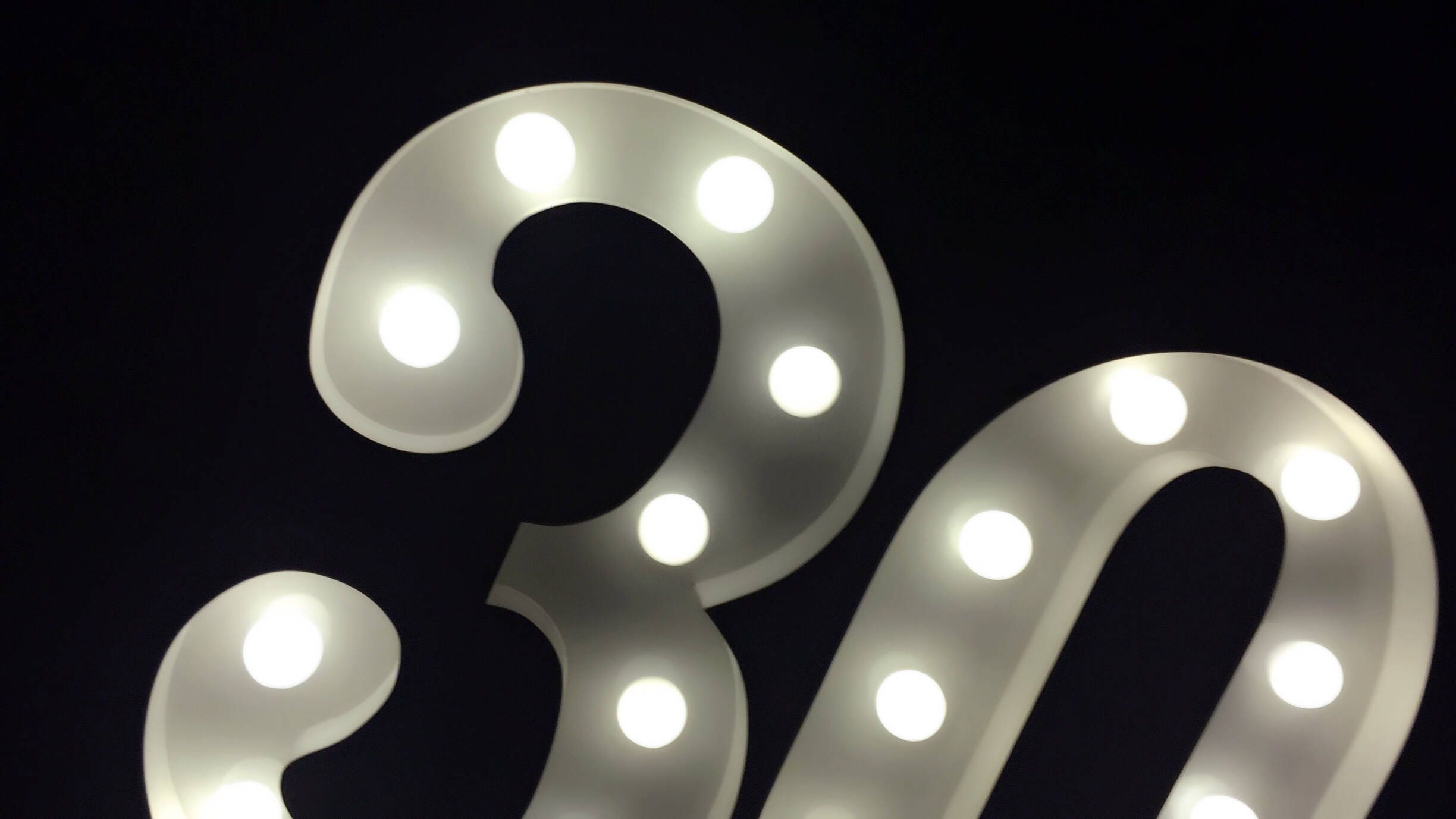 12metal Marquee Number 30-39 Light up Number Thirty Home - Etsy UK