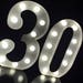 12metal Marquee Number 30-39 Light up Number Thirty Home Shop ...