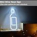 Mini Beer Wine Neon Sign LED Wine Bottle Sign 5V USB Powered Custom Bar ...