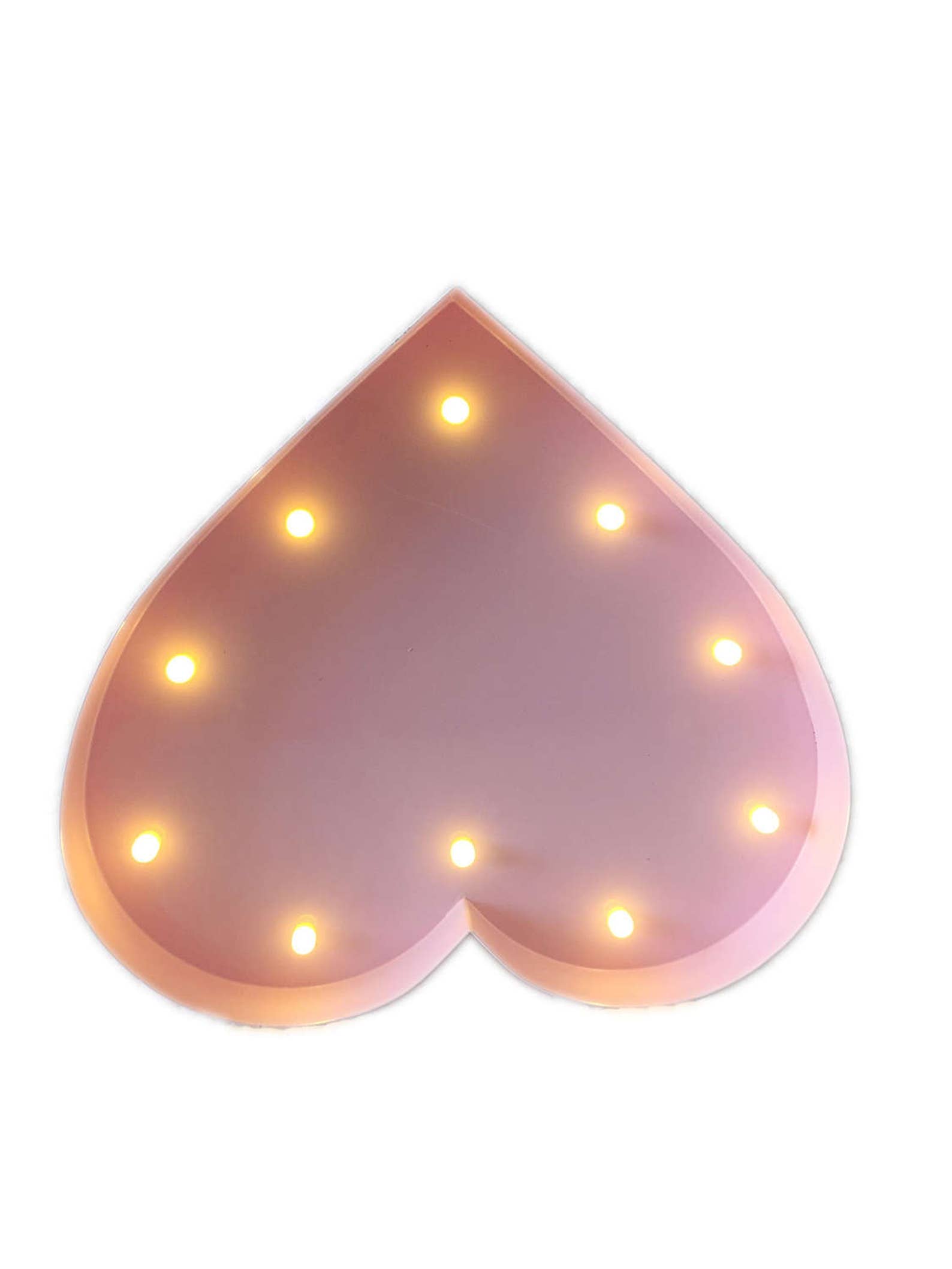 Light up Metal Pink Heart Marquee Light Sign Night Light - Etsy
