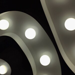 12" Metal Number 50-59 Light up Number Fifty Home Bedroom Shop Window ...