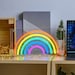 Rainbow Neon Sign Neon Box Neon Decor Light up Rainbow Neon Box Home ...