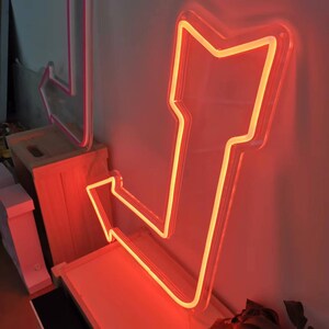 LED Acrylic Arrow Neon Sign: Hotel Restaurant Store Office Decor - Etsy
