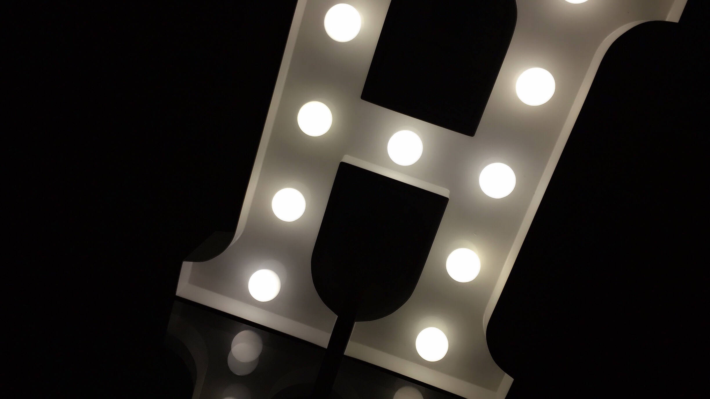 Hand Made Metal White H Marquee Letter Light 9height - Etsy