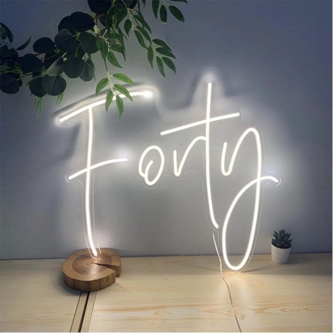 Light up Numbers Neon Sign Custom Neon Numbers Birthday Party | Etsy