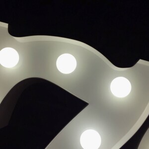 12"metal White/black Number 70-79 Light up Number Seventy Party Shop ...