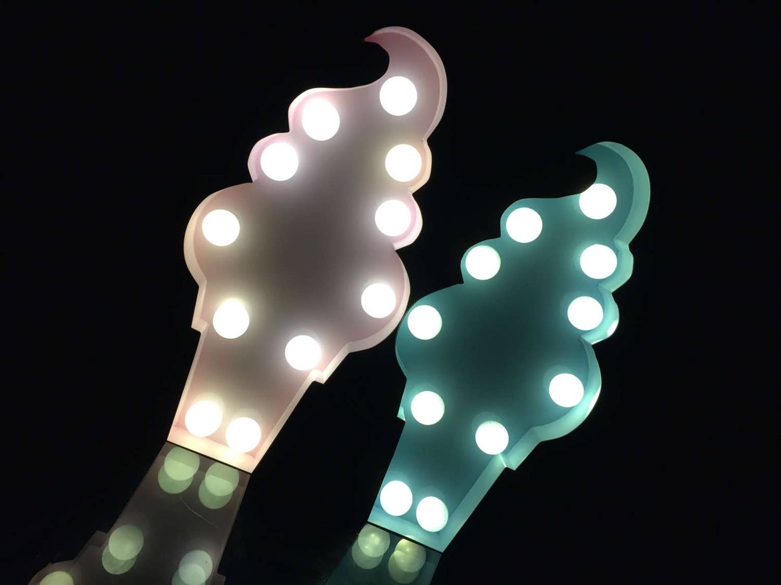 Mini Marquee Light Marquee Sign Blue Ice Cream Sign Battery | Etsy