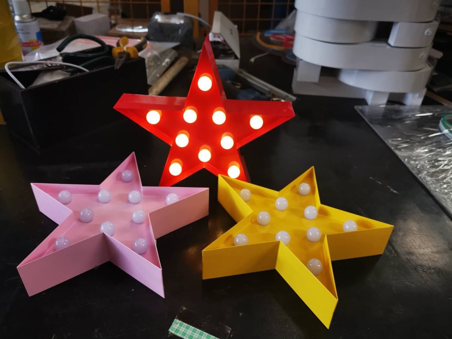 Vintage LED Red Star Marquee Light Marquee Sign Night Light | Etsy