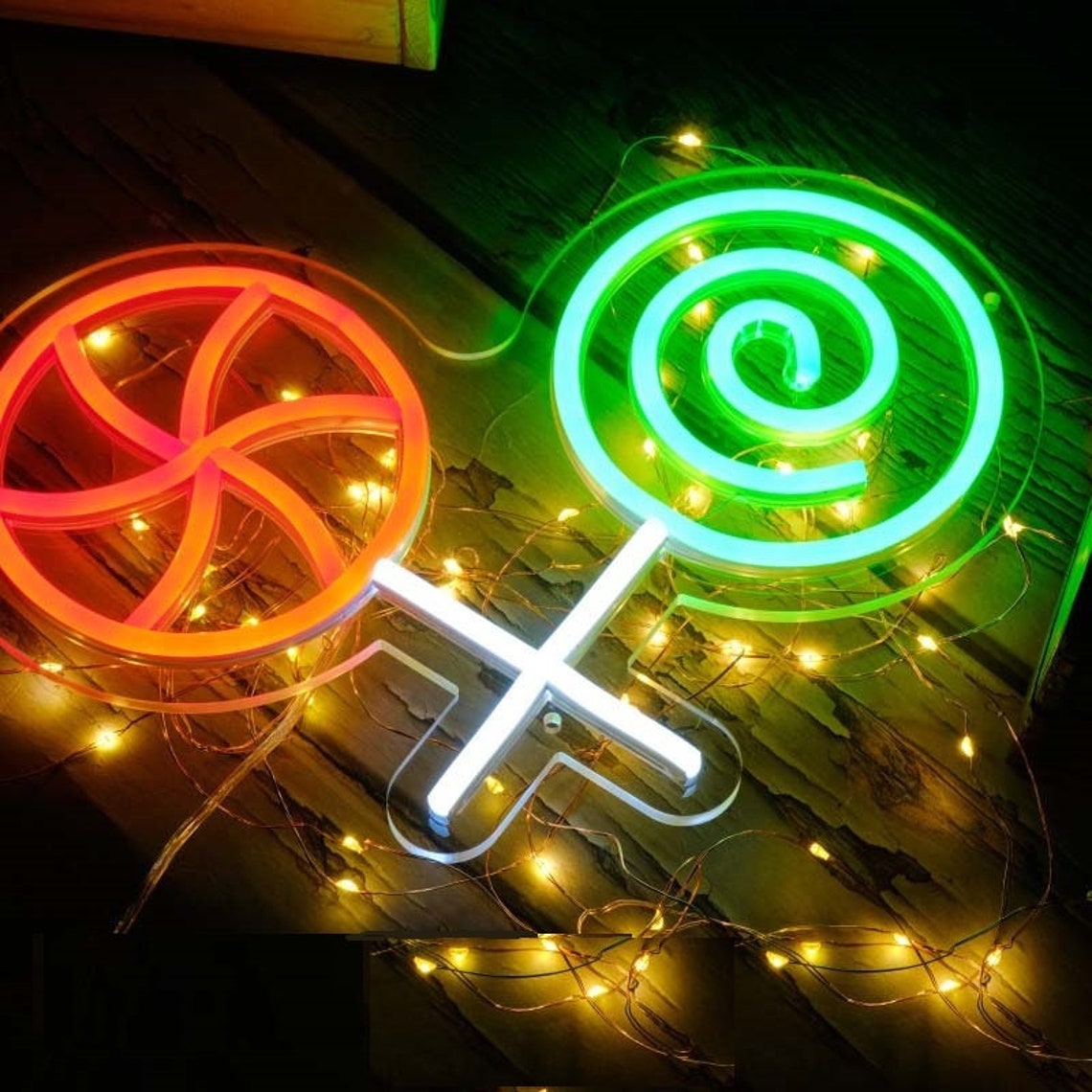 Light up Halloween Candy Neon Sign Candy Shop Neon Decor Halloween ...