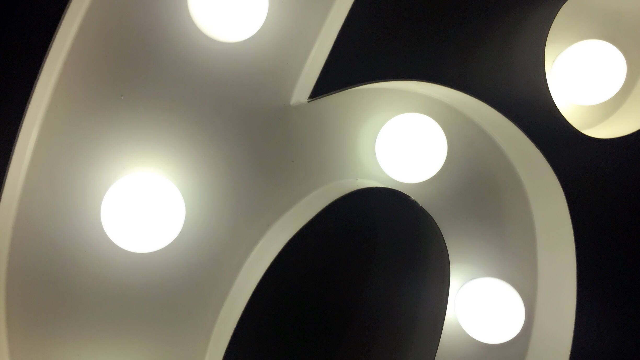 12metal White No.6 Marquee Letter Marquee Light Light up - Etsy
