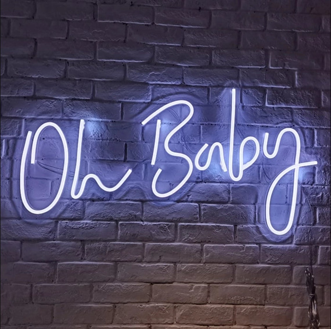 Oh Baby Light up Neon Letters Neon Sign Party Neon Decor - Etsy