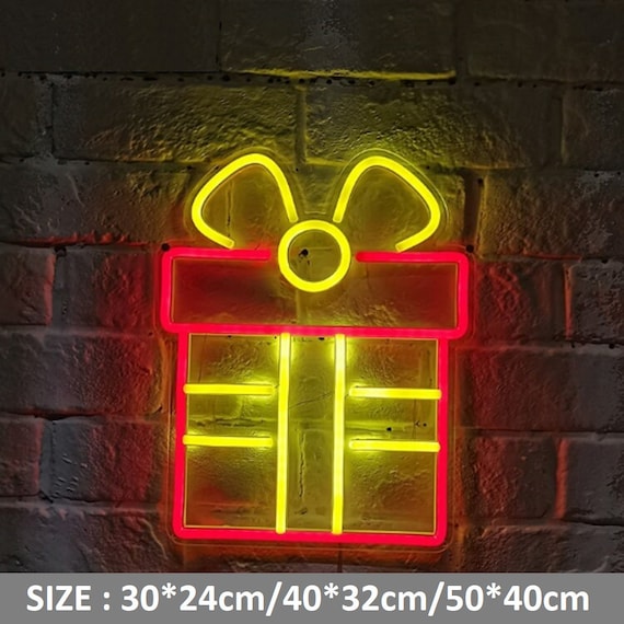 Holiday Gift Neon Sign Package Neon Sign Christmas Halloween - Etsy