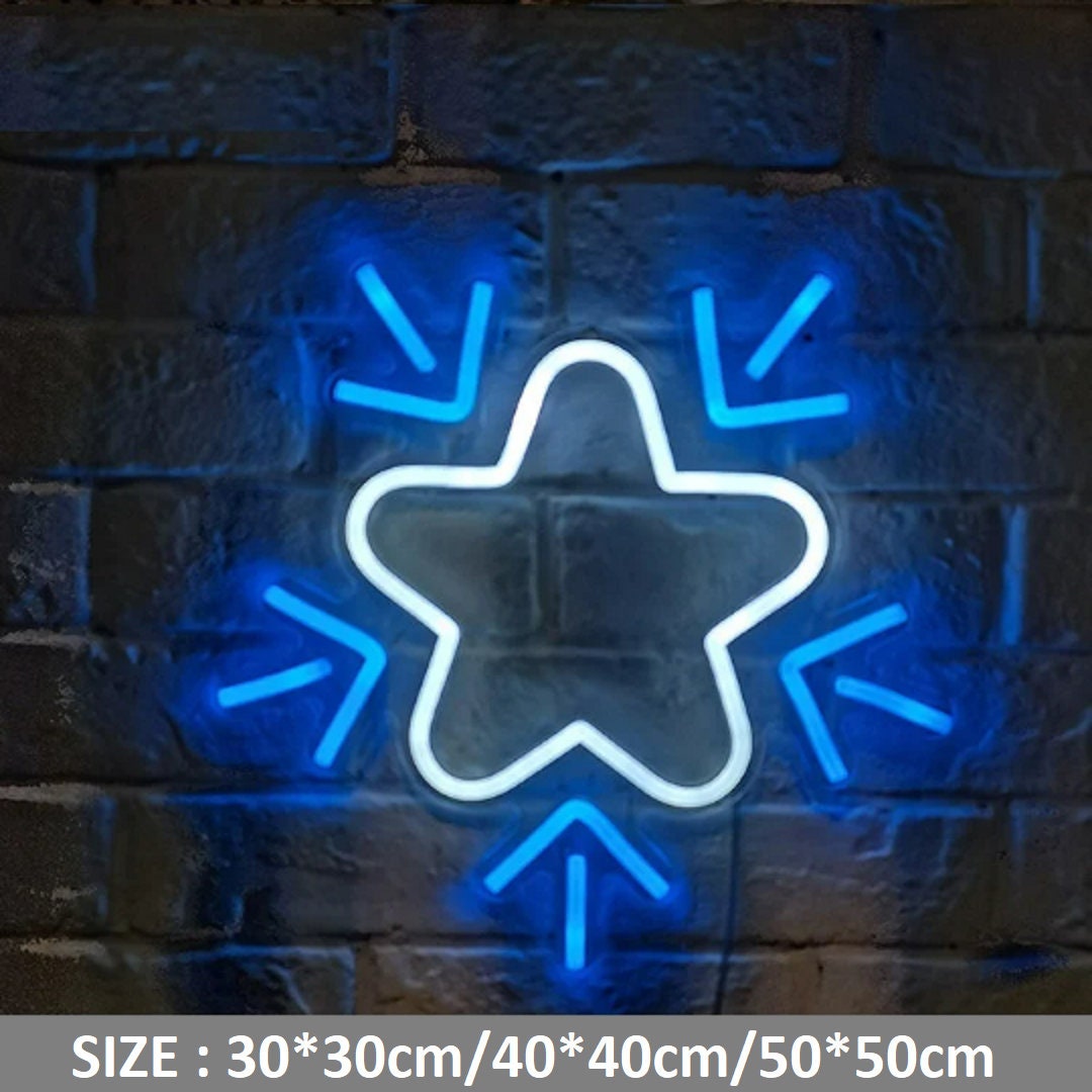 Mini Snowflake Neon Sign 5V USB Powered Custom Neon Sign - Etsy