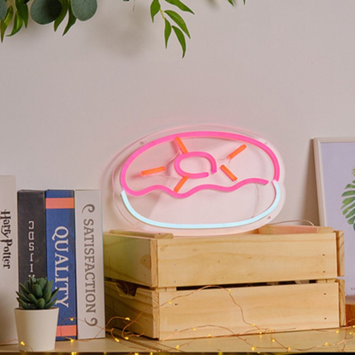 Donuts Neon Sign With Acrylic Board Custom Neon Sign Neon - Etsy